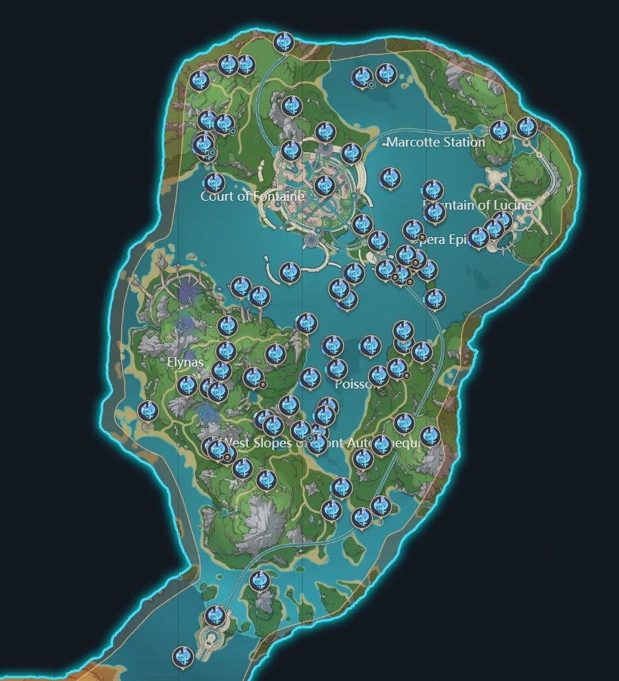 Genshin Impact: Complete Fontaine Hydroculus Location Guide