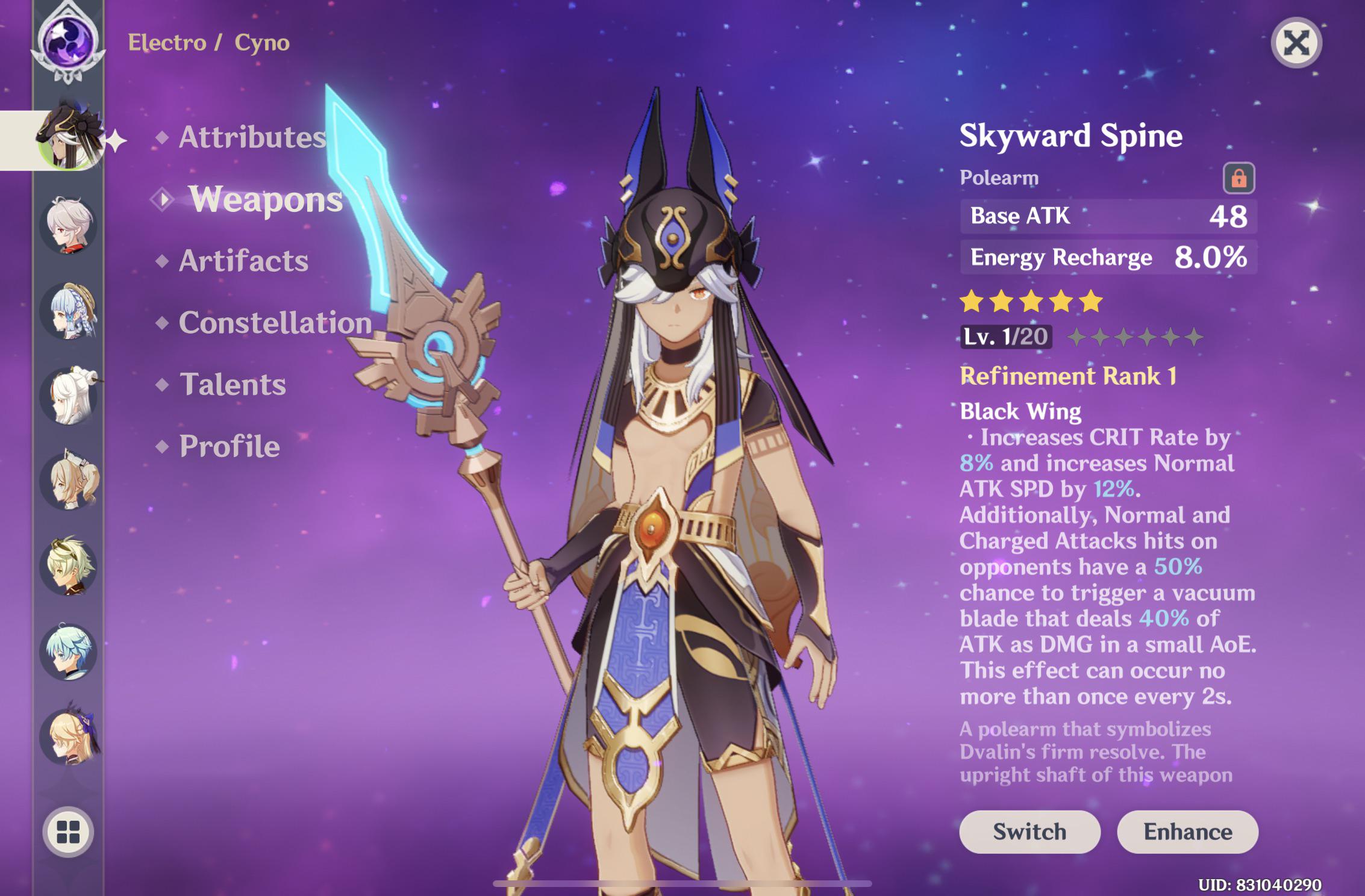 Genshin Impact Cyno Build Guide: Best Artifacts and Weapons